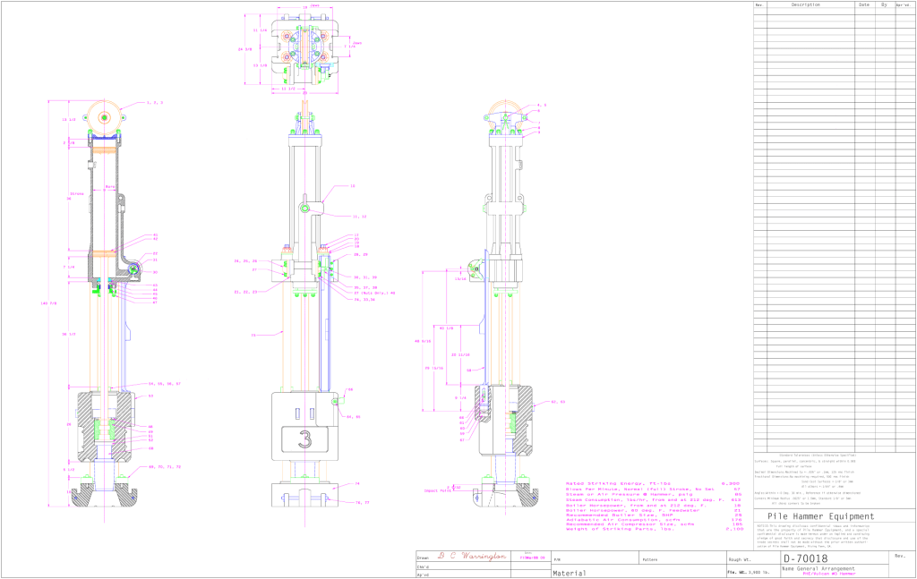 Vulcan #3 Hammer: Specifications and Information – vulcanhammer.info