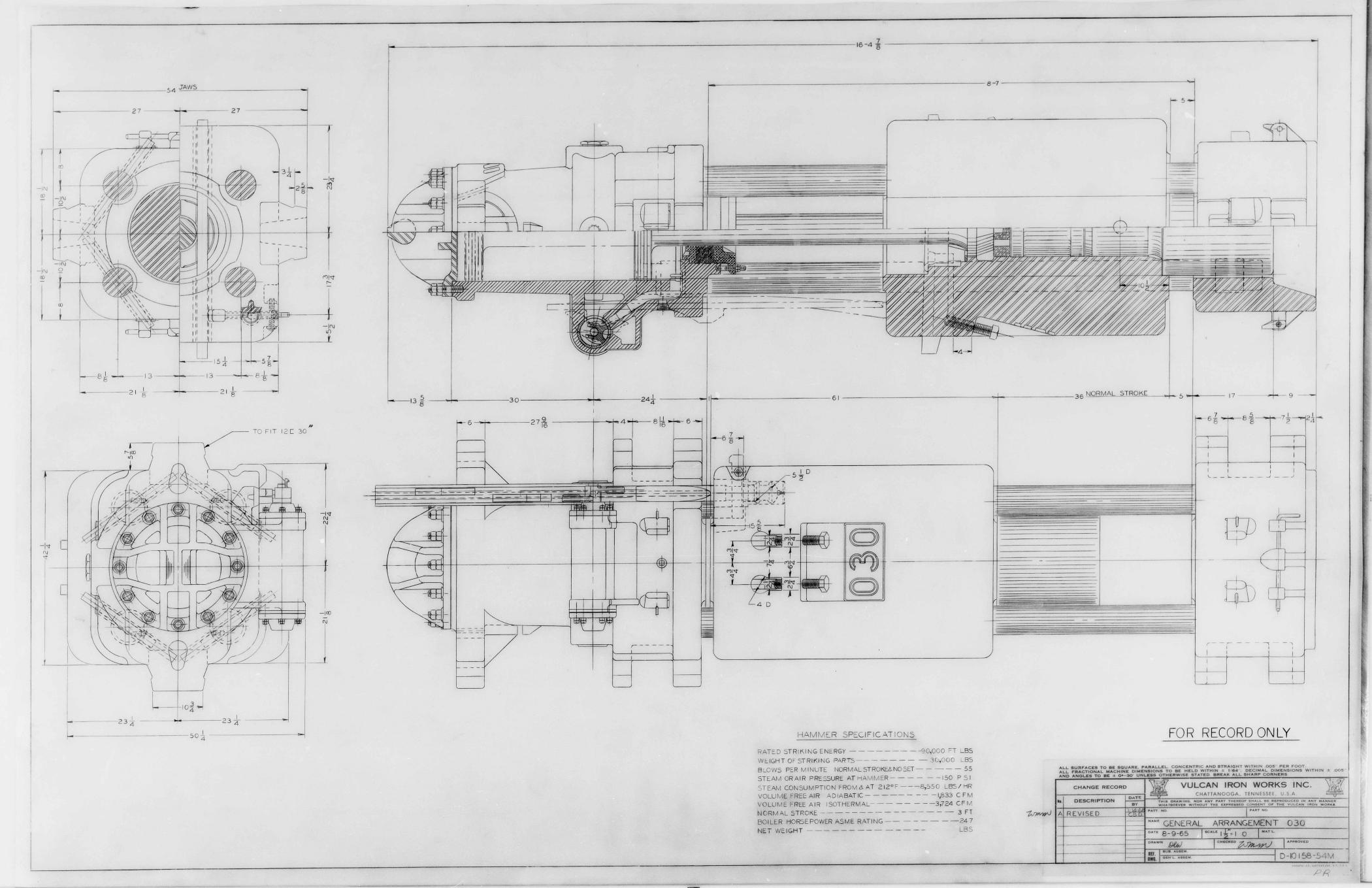 Vulcan 030 and 330 Hammer: Specifications and Information ...