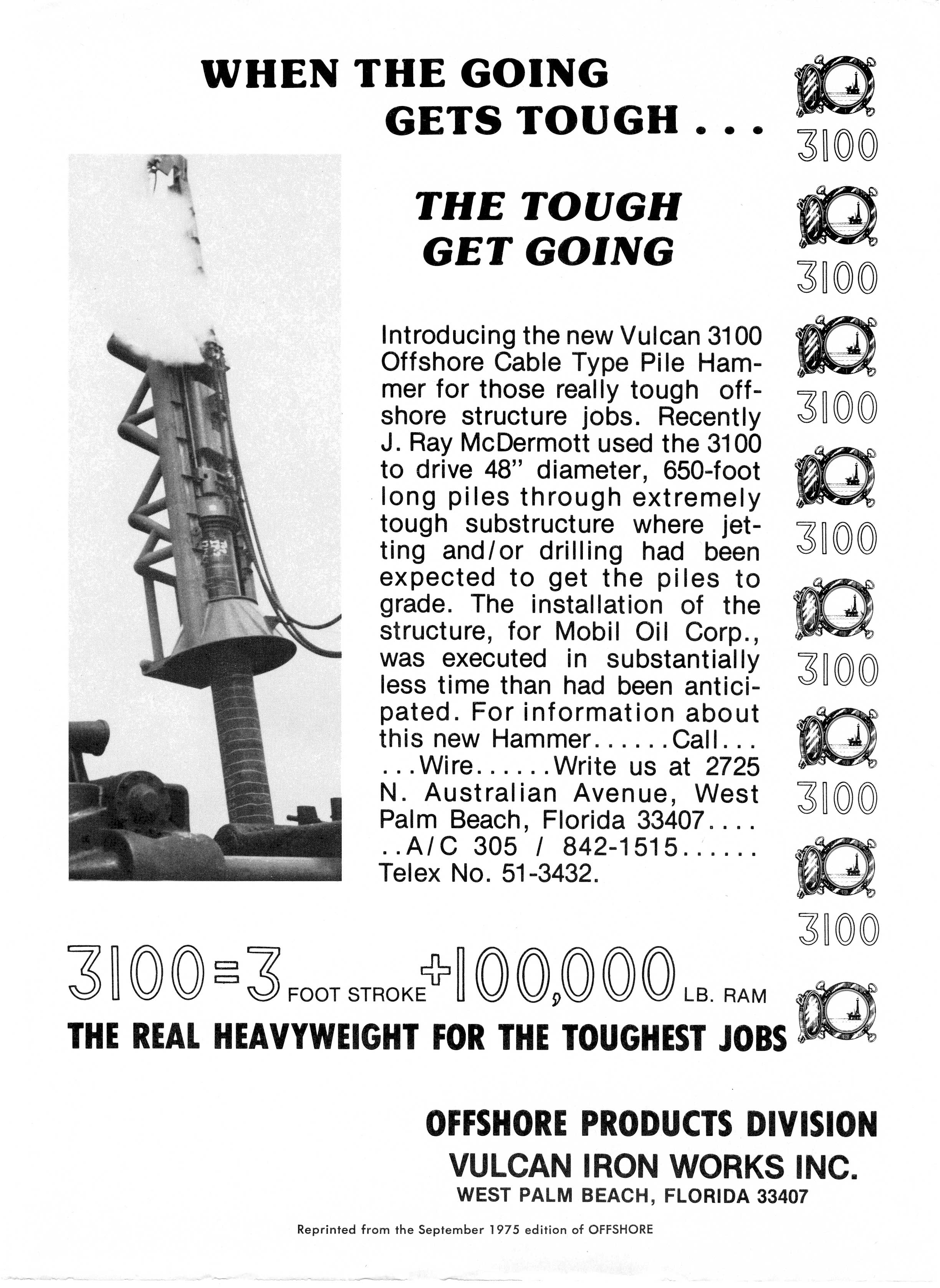 Vulcan 3100 Hammer: Specifications and Information – vulcanhammer.info