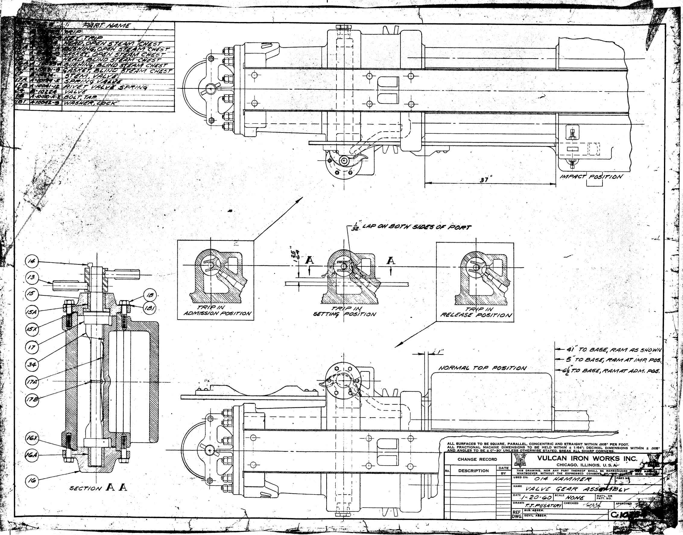 Vulcan 014 and 016 Valve Gear Assembly – vulcanhammer.info
