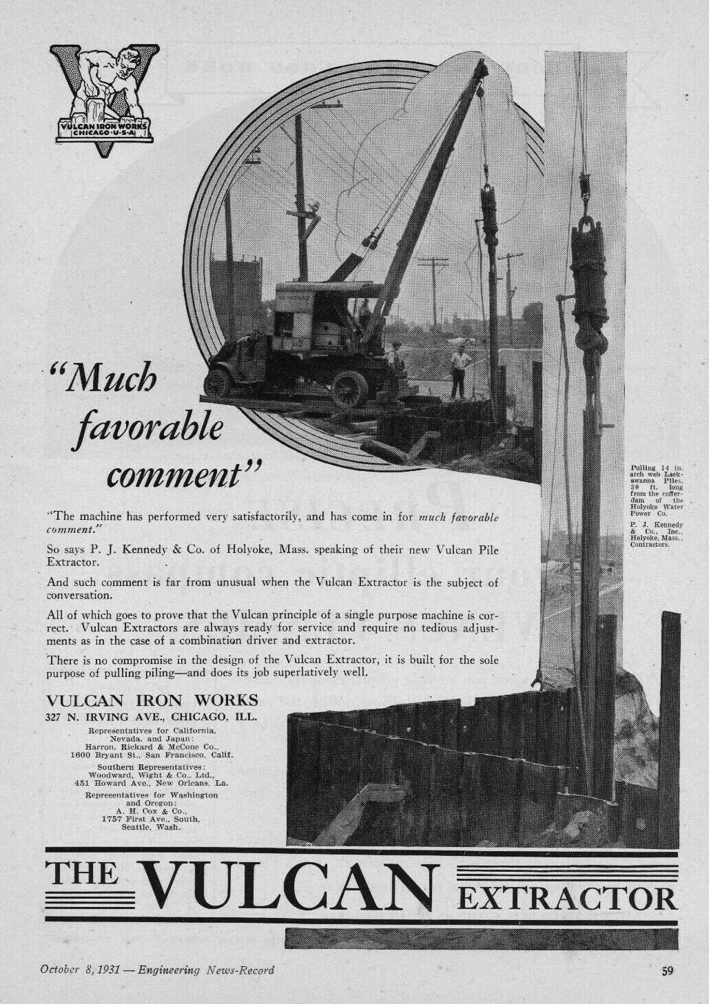 “Much Favorable Comment” for the Vulcan Extractor – vulcanhammer.info