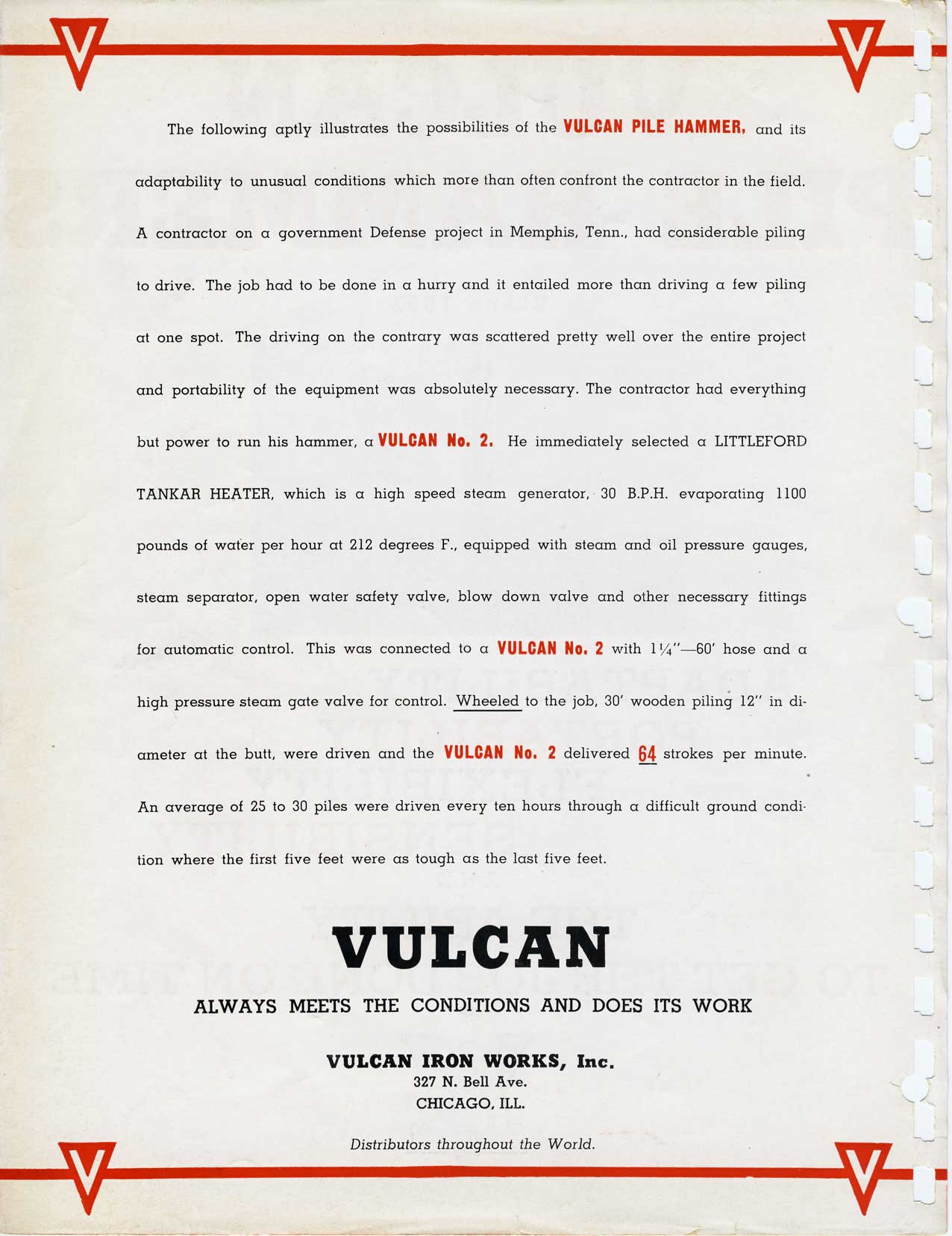 Vulcan Pile Hammers: Adaptability, Portability, Flexibility ...